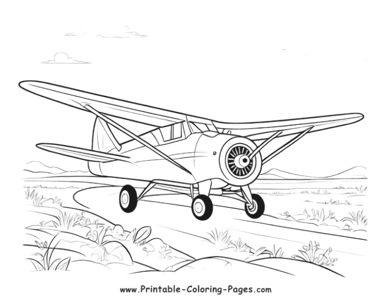 Free 30 Aeroplane Printable Coloring Pages: Unleashing Creative ...
