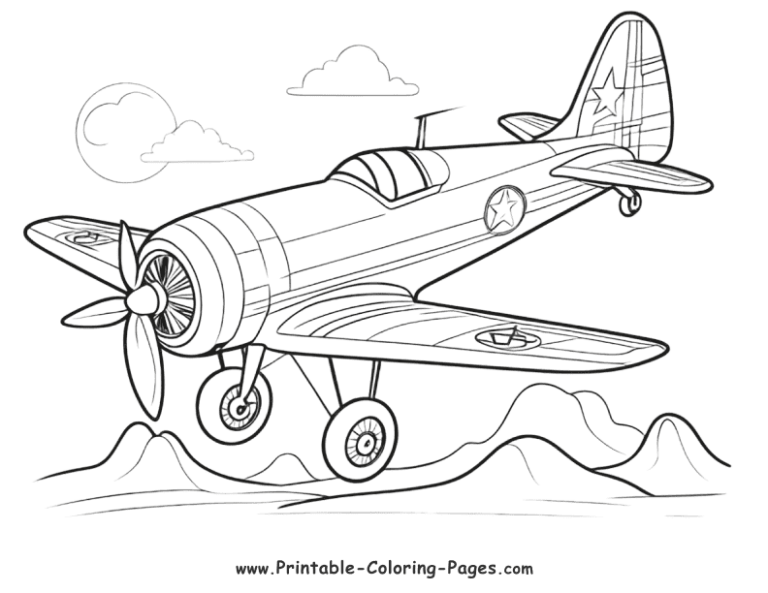 Free 30 Aeroplane Printable Coloring Pages: Unleashing Creative ...