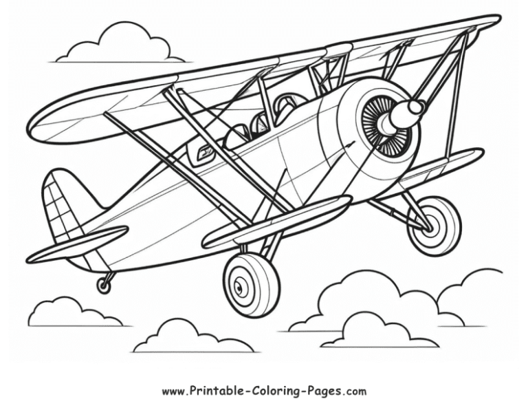 Free 30 Aeroplane Printable Coloring Pages: Unleashing Creative ...