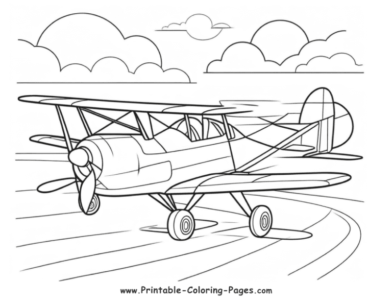 Free 30 Aeroplane Printable Coloring Pages: Unleashing Creative ...