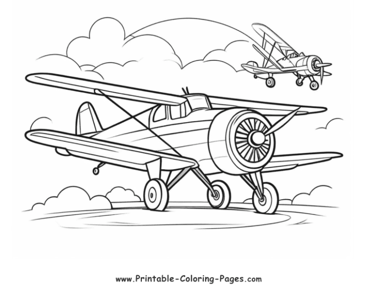 Aeroplane Printable Coloring Pages: Unleashing Creative Horizons In The Sky