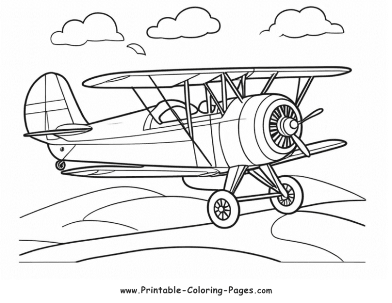 Free 30 Aeroplane Printable Coloring Pages: Unleashing Creative ...