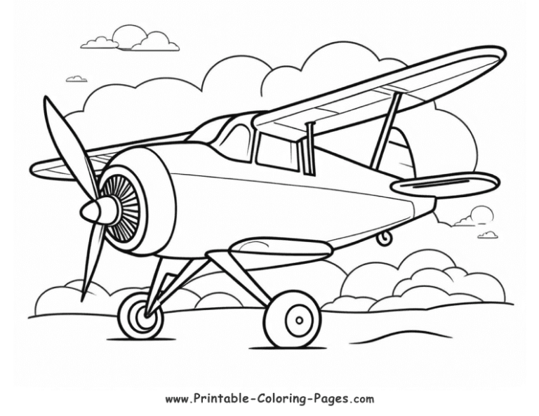Free 30 Aeroplane Printable Coloring Pages: Unleashing Creative ...