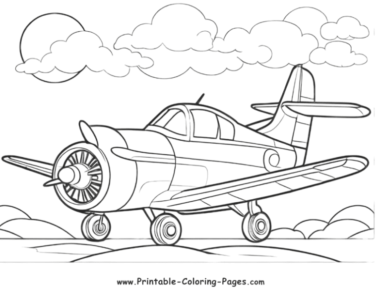Free 30 Aeroplane Printable Coloring Pages: Unleashing Creative ...