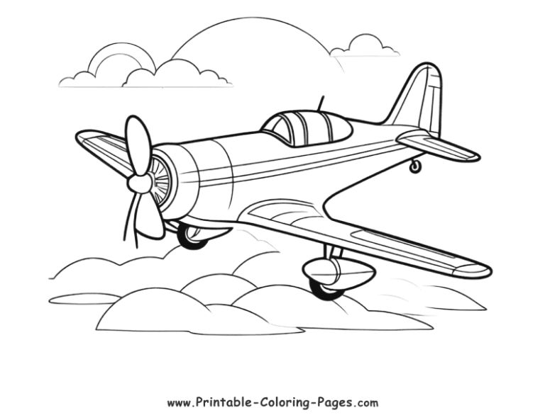 Free 30 Aeroplane Printable Coloring Pages: Unleashing Creative ...