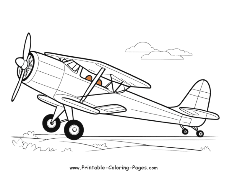 Free 30 Aeroplane Printable Coloring Pages: Unleashing Creative ...