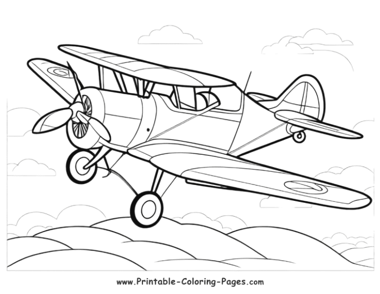 Free 30 Aeroplane Printable Coloring Pages: Unleashing Creative ...
