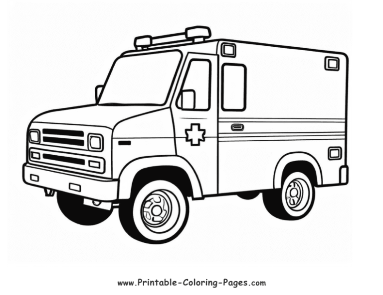 29 Ambulance Printable Coloring Pages: Unleashing Creativity For Kids ...
