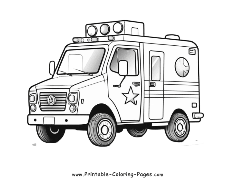 FREE 29 Ambulance Printable Coloring Pages: Unleashing Creativity For ...