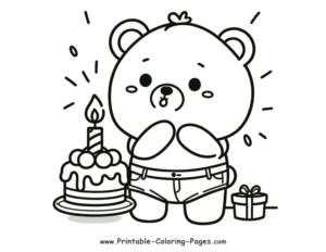 Childrens Fun: 30 Bear Printable Coloring Pages: Unleash Your ...