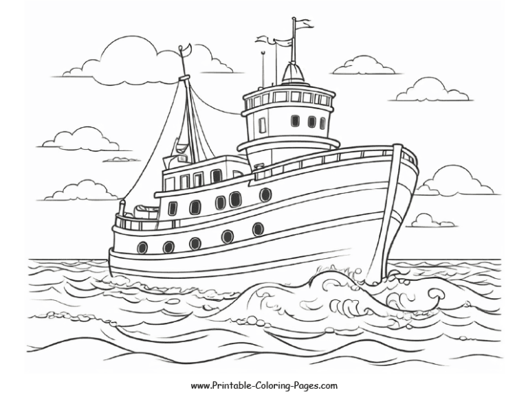 Boats And Ships Printable Coloring Pages: Embarking On A Creative Odyssey