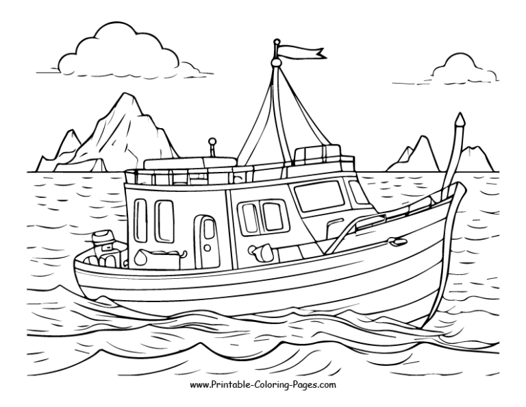 Boats And Ships Printable Coloring Pages: Embarking On A Creative Odyssey