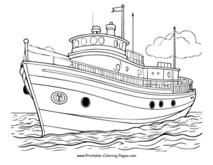 Boats And Ships Printable Coloring Pages: Embarking On A Creative Odyssey