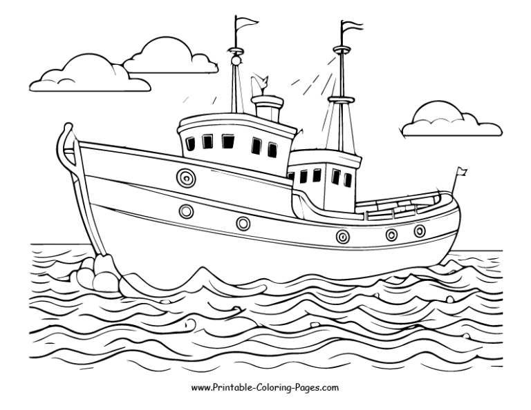 Boats And Ships Printable Coloring Pages: Embarking On A Creative Odyssey