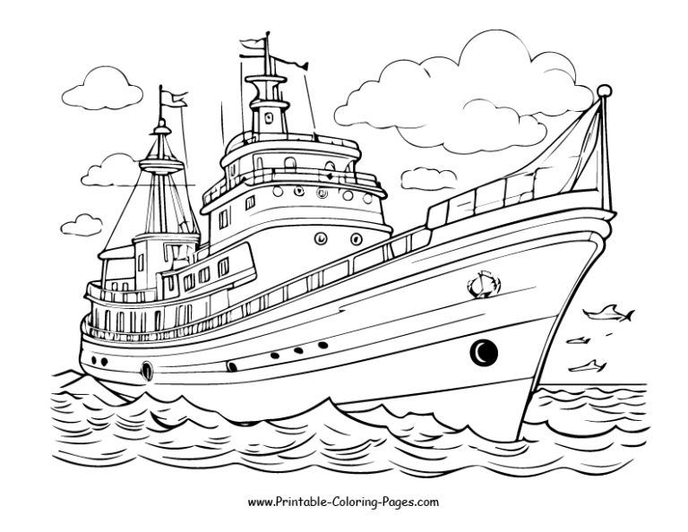 Boats And Ships Printable Coloring Pages: Embarking On A Creative Odyssey