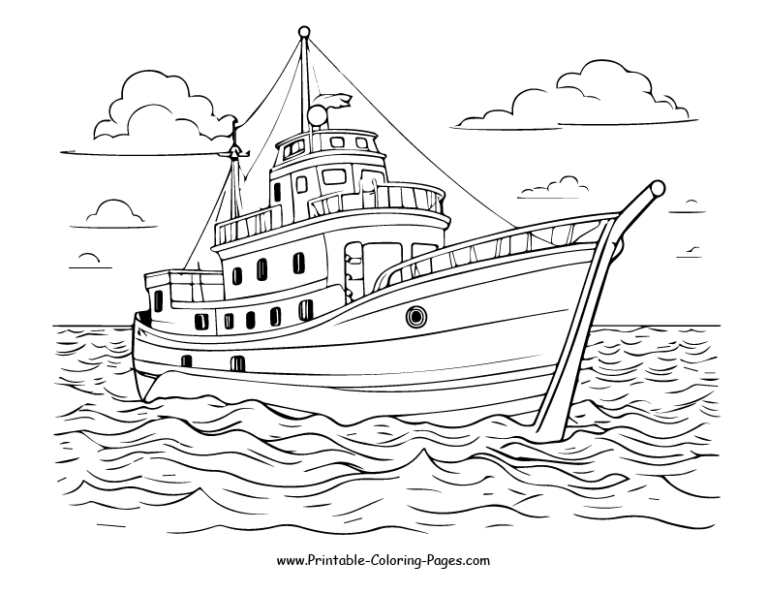 Boats And Ships Printable Coloring Pages: Embarking On A Creative Odyssey