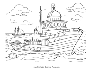 Boats And Ships Printable Coloring Pages: Embarking On A Creative Odyssey