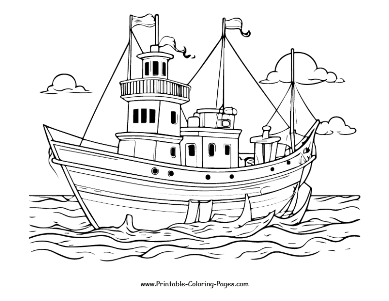Boats And Ships Printable Coloring Pages: Embarking On A Creative Odyssey