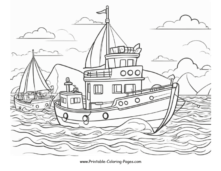Boats And Ships Printable Coloring Pages: Embarking On A Creative Odyssey