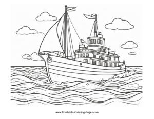 Boats And Ships Printable Coloring Pages: Embarking On A Creative Odyssey