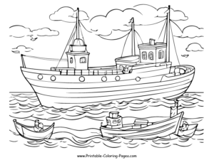 Boats And Ships Printable Coloring Pages: Embarking On A Creative Odyssey