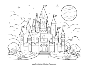 Castles Printable Coloring Pages: Unleashing Creativity And Whimsy For ...