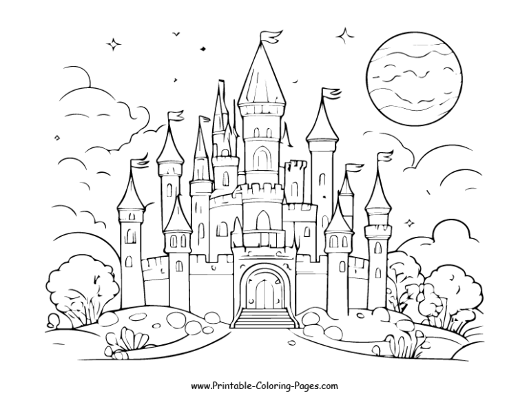 Castles Printable Coloring Pages: Unleashing Creativity And Whimsy For ...