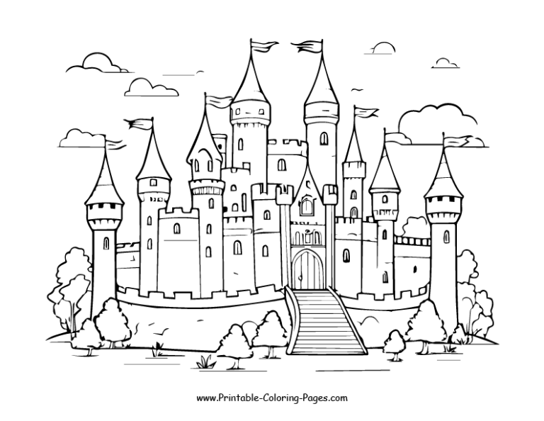 Castles Printable Coloring Pages: Unleashing Creativity And Whimsy For ...