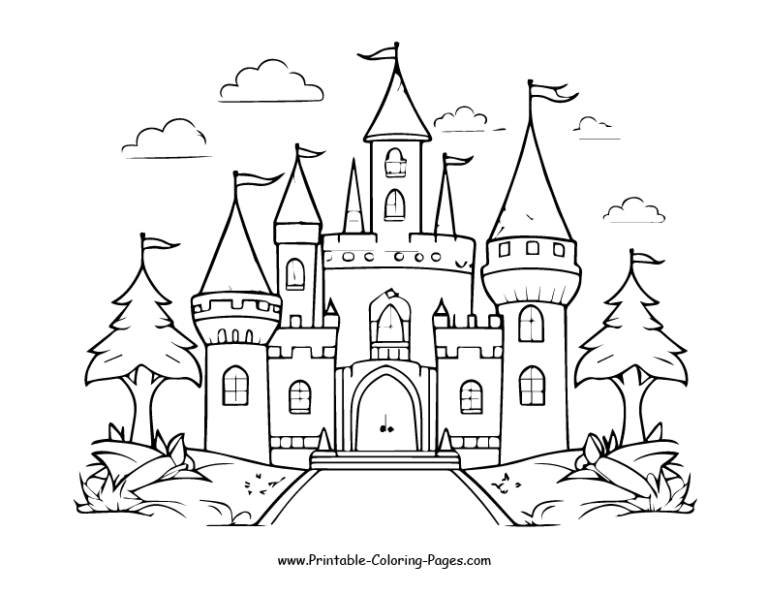 Castles Printable Coloring Pages: Unleashing Creativity And Whimsy For ...
