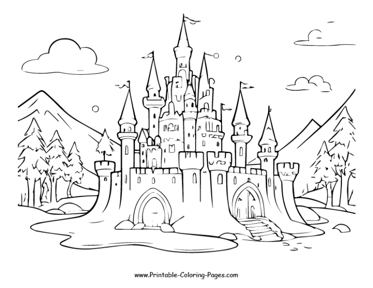 Castles Printable Coloring Pages: Unleashing Creativity And Whimsy For ...