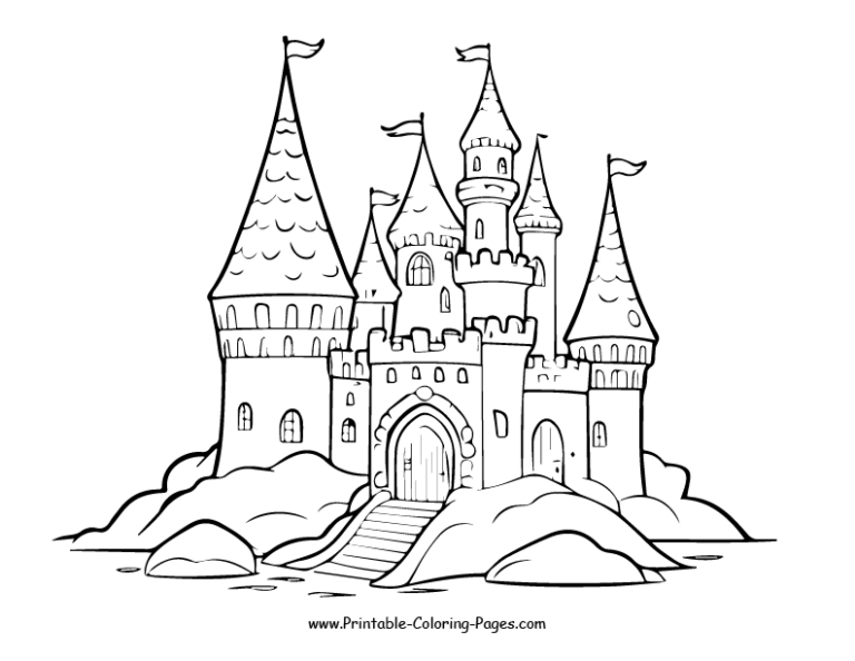 Castles Printable Coloring Pages: Unleashing Creativity And Whimsy For ...