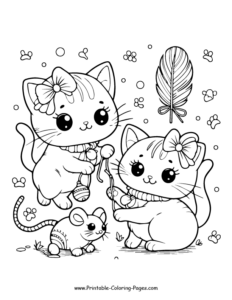 32 Cat Printable Coloring Pages: Spark Creativity And Fun-filled Moments!