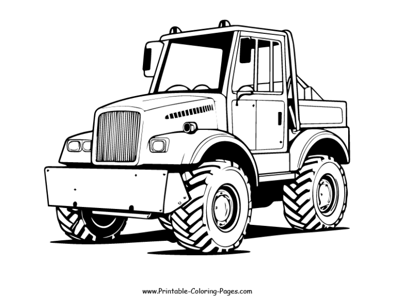 Explore Construction Vehicles: Free Printable Coloring Pages!