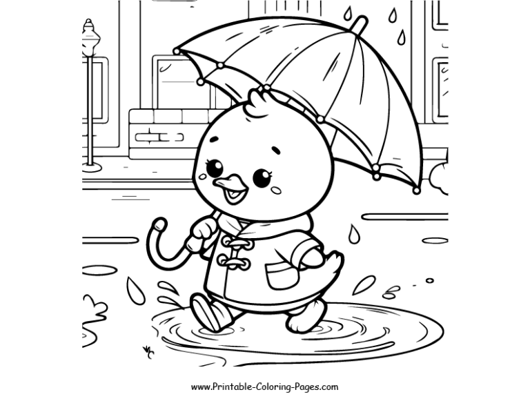 30 Duck Printable Coloring Pages: A Quack-tastic Adventure For Kids And ...
