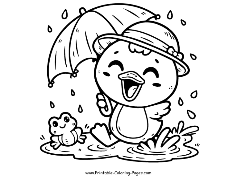 30 Duck Printable Coloring Pages: A Quack-tastic Adventure For Kids And ...