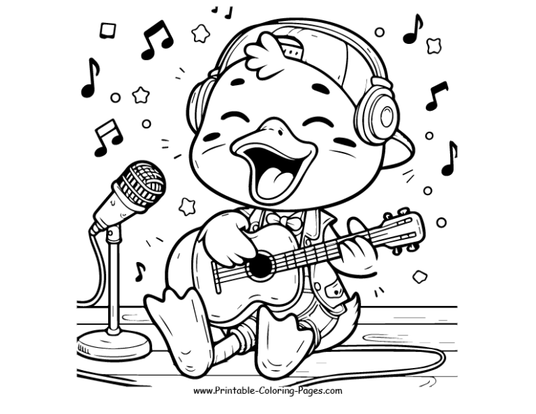 30 FREE Duck Printable Coloring Pages: A Quack-tastic Adventure For ...