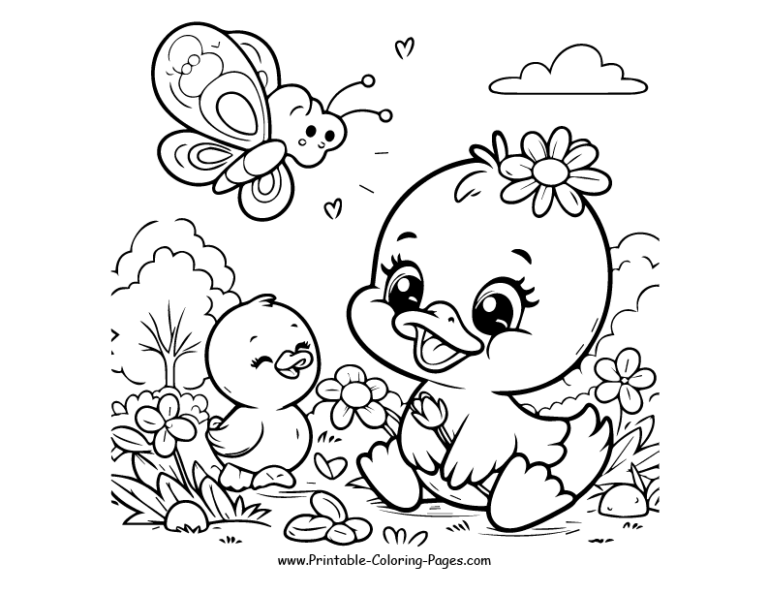 30 FREE Duck Printable Coloring Pages: A Quack-tastic Adventure For ...