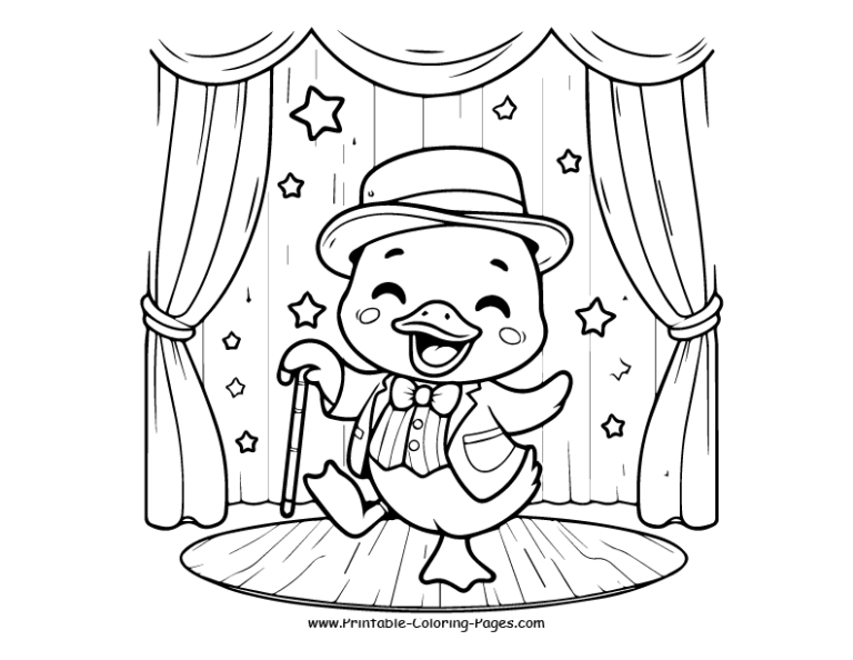 30 Duck Printable Coloring Pages: A Quack-tastic Adventure For Kids And ...