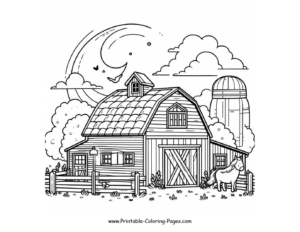 12 Unique Farm Barns House Coloring Page To Fields: Discover The Joy