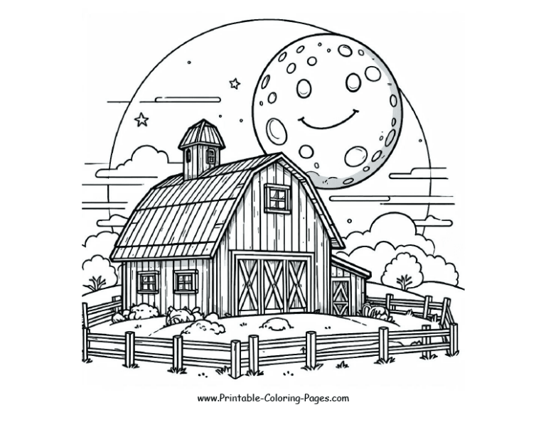 12 Unique Farm Barns House Coloring Page To Fields: Discover The Joy