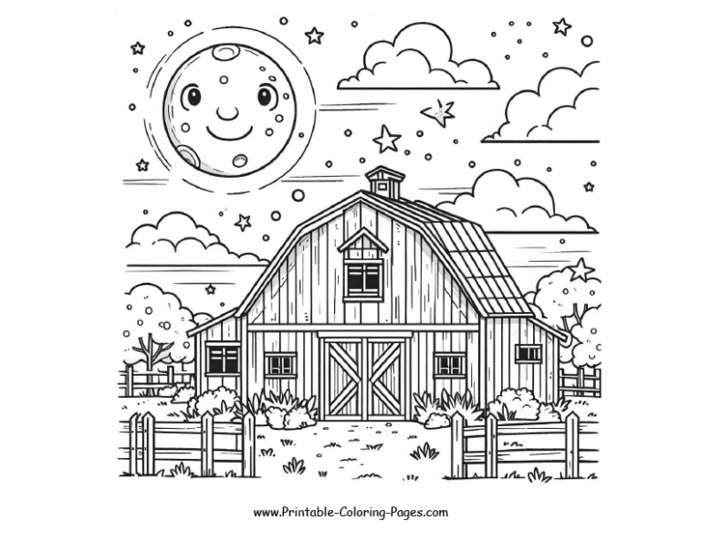12 Unique Farm Barns House Coloring Page To Fields: Discover The Joy