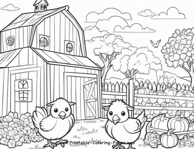 25 Farm Seasons Printable Coloring Pages: A Creative Journey For Kids ...
