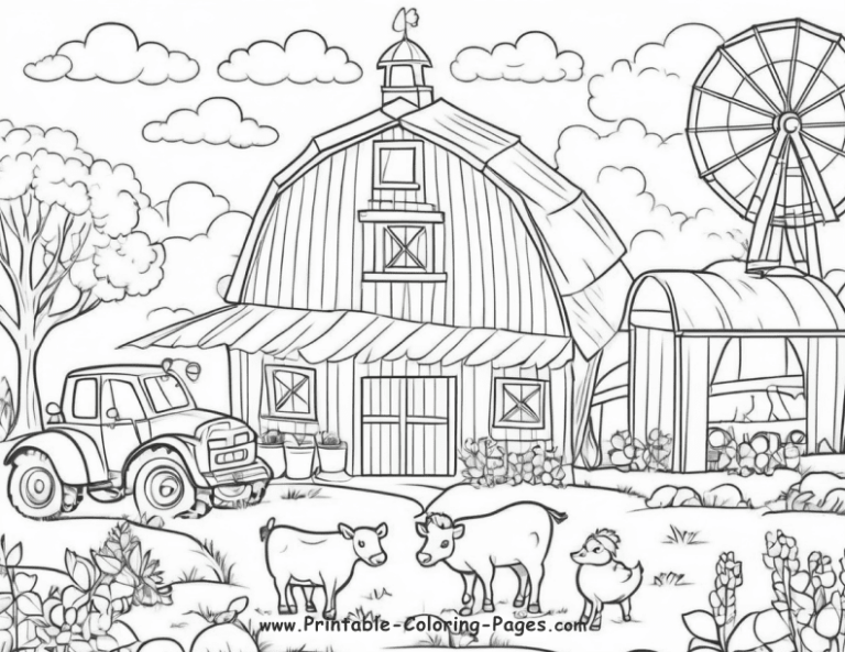 25 Farm Seasons Printable Coloring Pages: A Creative Journey For Kids ...