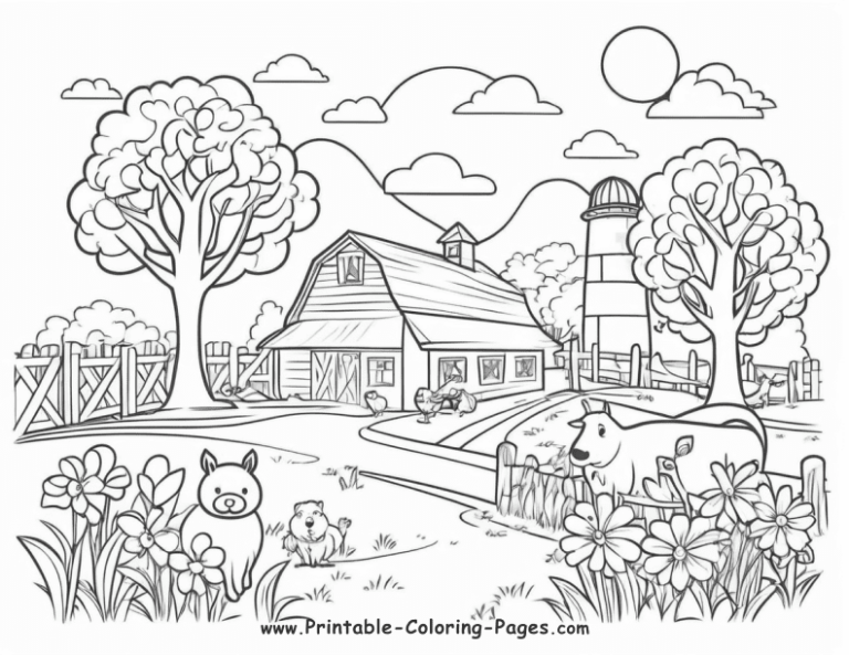 25 Farm Seasons Printable Coloring Pages: A Creative Journey For Kids ...