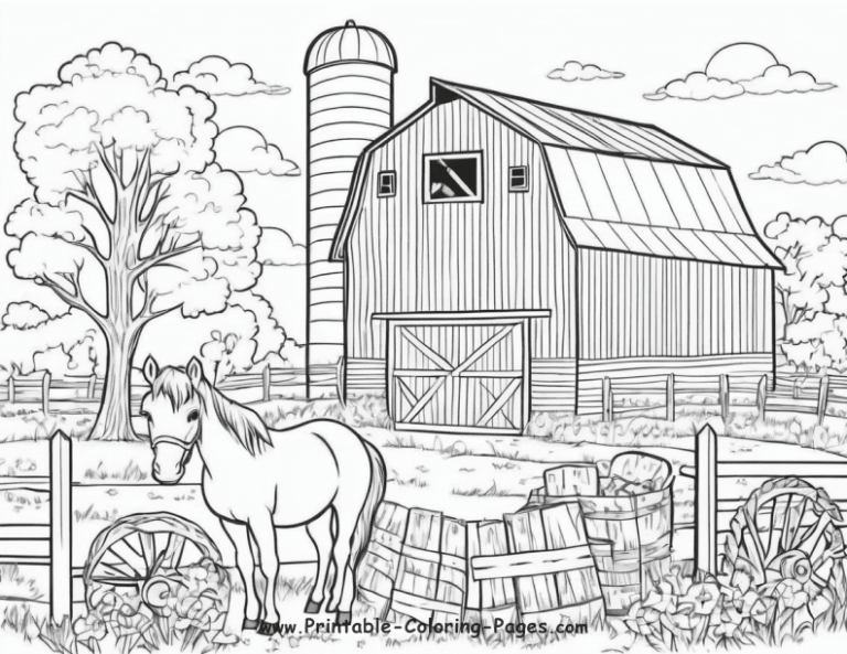 25 Farm Seasons Printable Coloring Pages: A Creative Journey For Kids ...