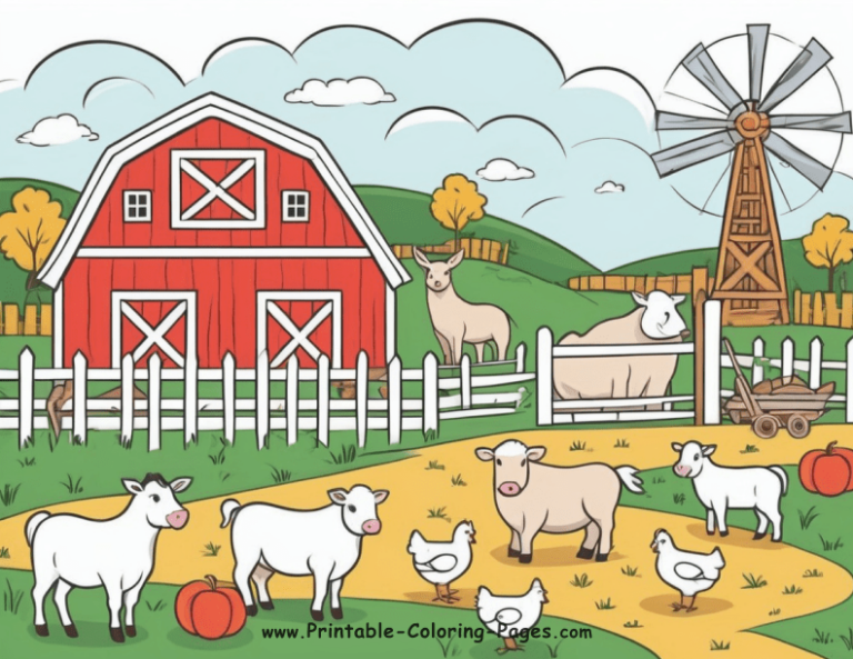 25 Farm Seasons Printable Coloring Pages: A Creative Journey For Kids ...