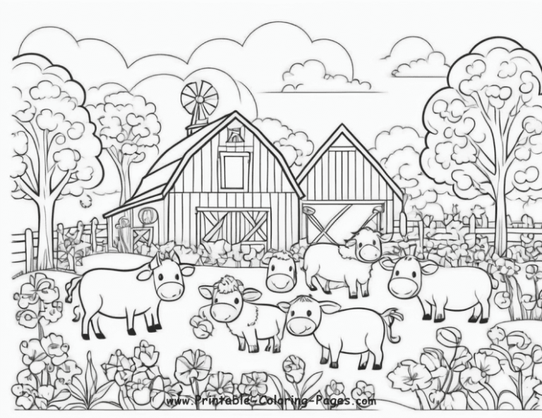 25 Farm Seasons Printable Coloring Pages: A Creative Journey For Kids ...