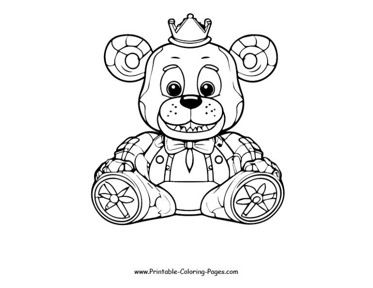 30 Free (PDF) Five Nights At Freddy's (FNAF) Printable Coloring Pages ...