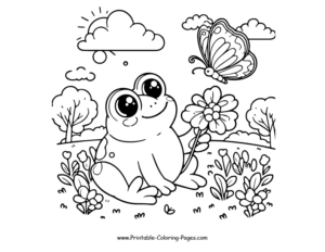 Frog Printable Coloring Pages: A Ribbiting Adventure In Creativity And ...