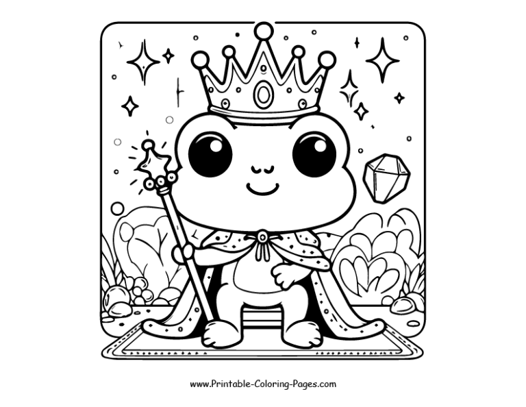 Frog Printable Coloring Pages: A Ribbiting Adventure In Creativity And ...